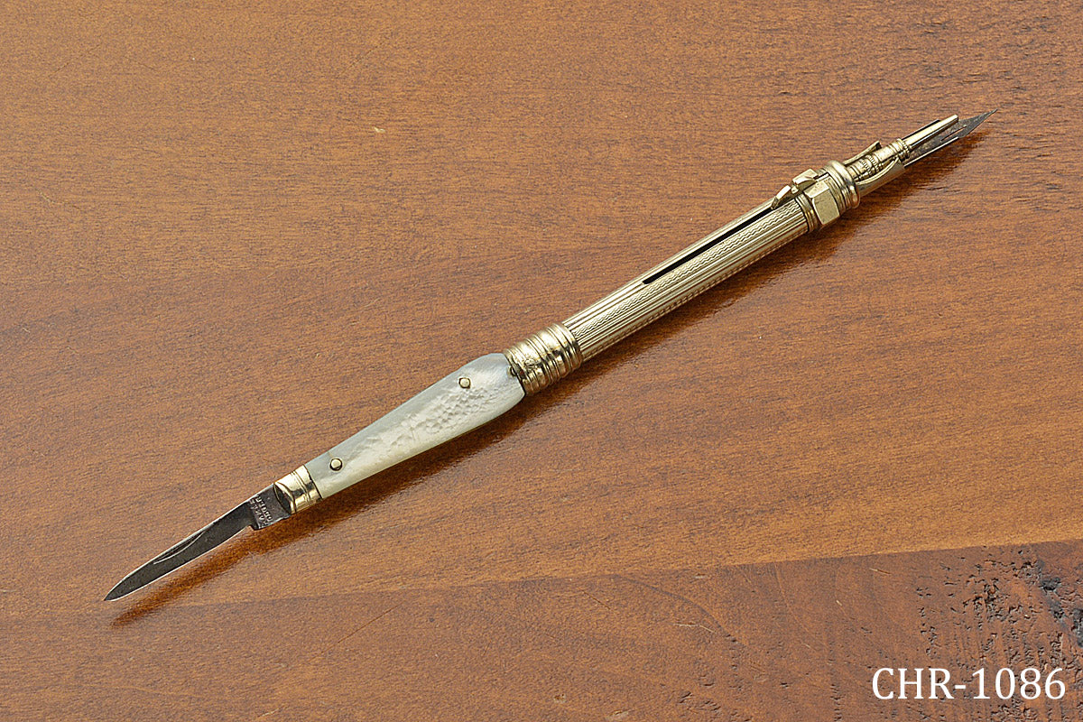 Antique Propelling Pencil/Dip Pen With Quill Knife – Nordic Knives