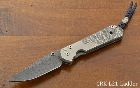 Large Sebenza 21 CGG "Ladder" with Ladder Damascus – Nordic Knives